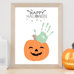 Halloween Handprint Craft | Halloween Crafts | Halloween Handprint Art ...