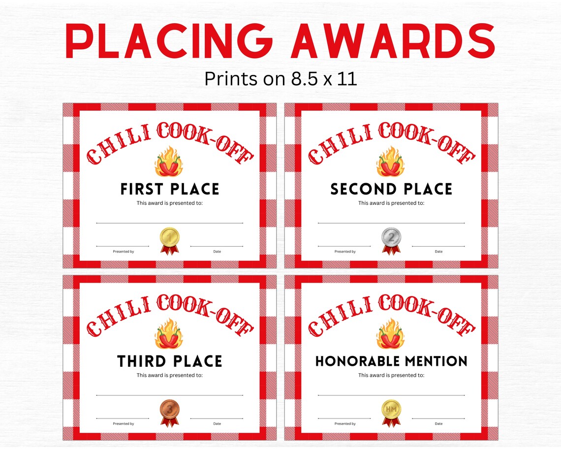 Chili Cook off Mega Kit | Chili Cook off | Chili Contest | Chili Cook ...