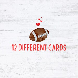 Football Valentines | Football Valentine Cards | Printable Football ...