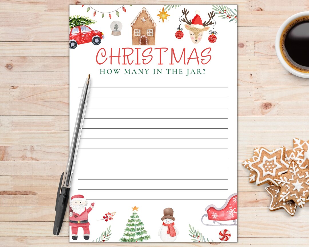 How Many in the Jar? | Christmas Candy Game | Christmas Guessing Game ...