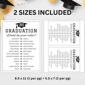 2025 Graduation Games | Graduation Party Games | Printable Graduation ...