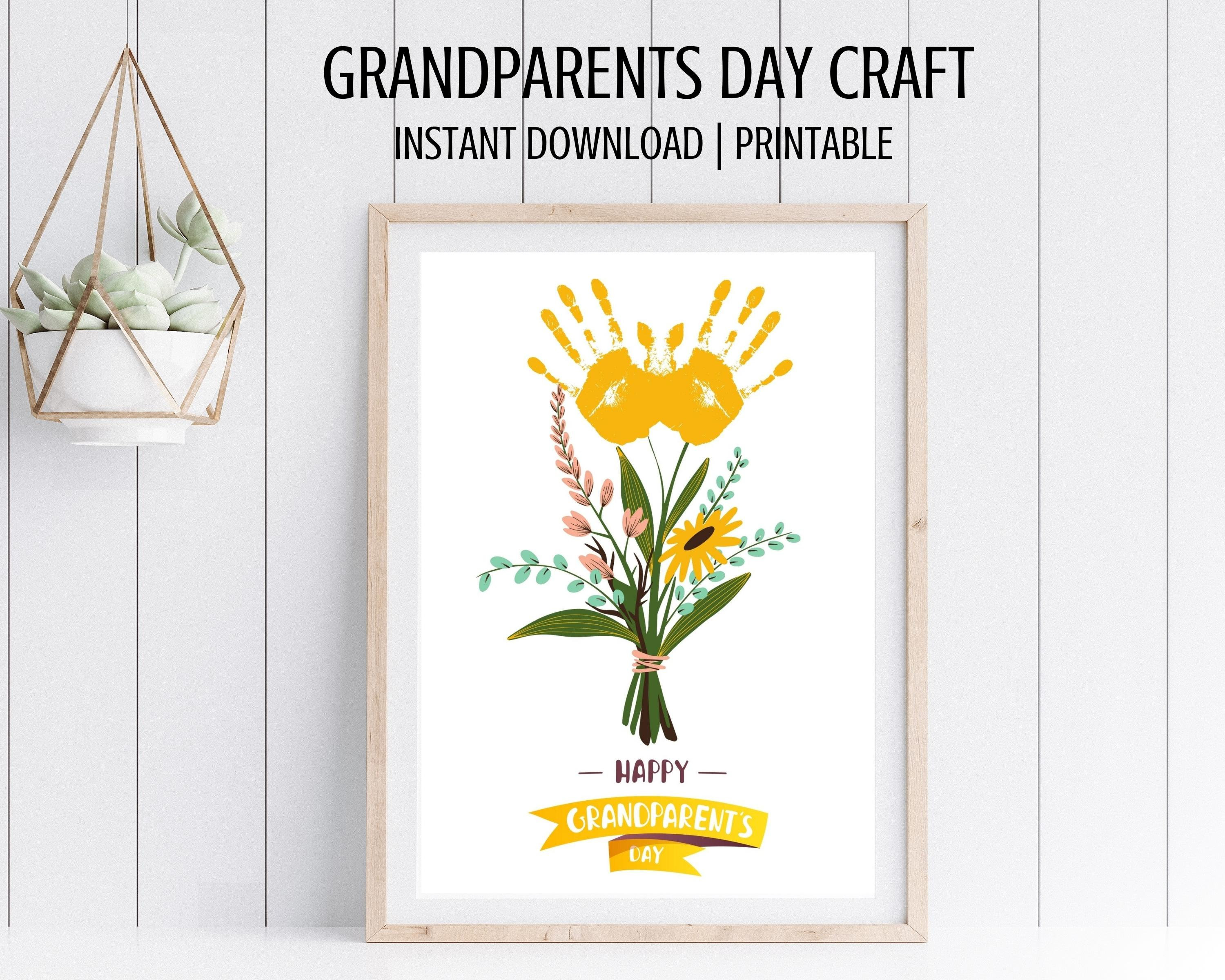 Grandparents Day Craft Grandparents Day Handprint - Etsy