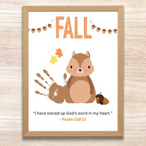 Fall Bible Handprint Craft | Fall Bible Crafts | Bible Crafts | Fall ...