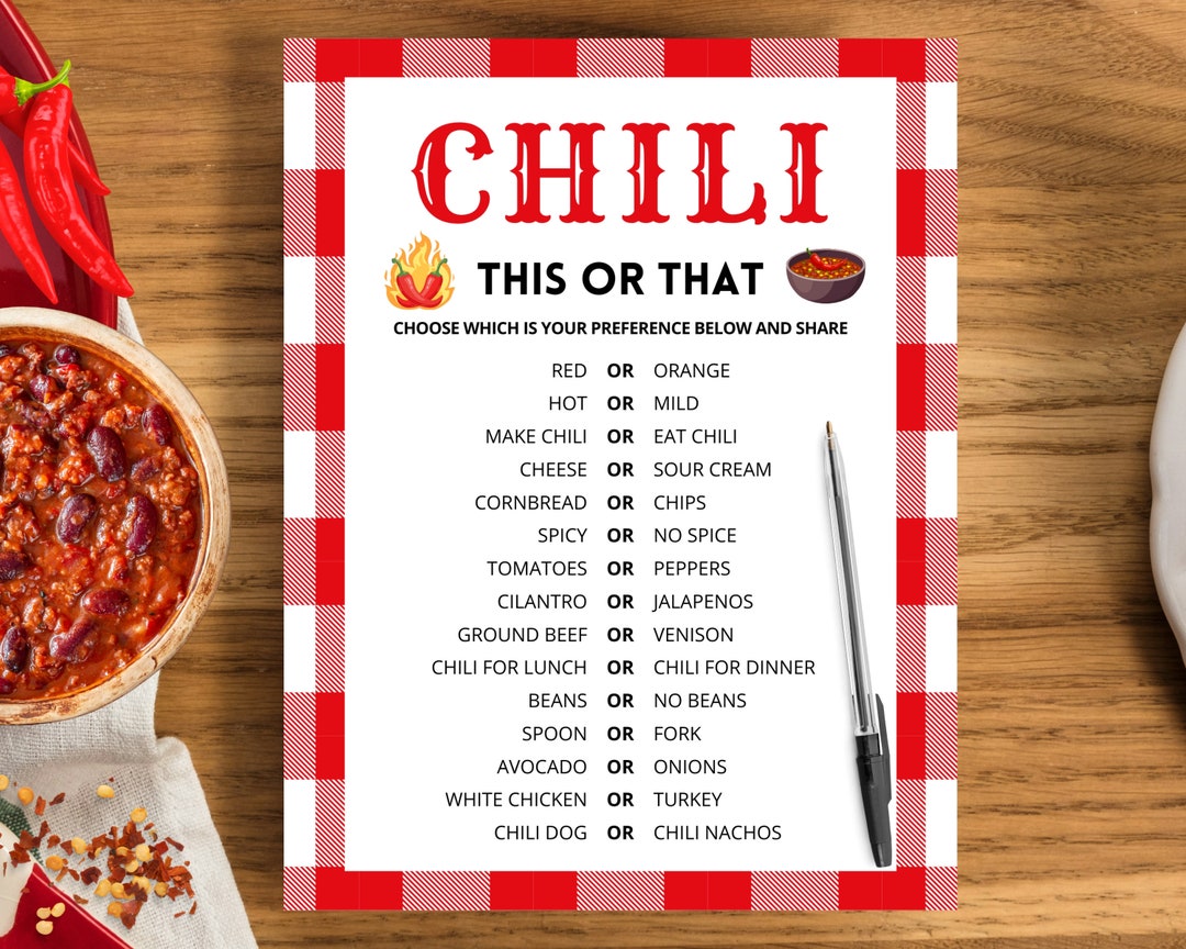 Chili Cook-off This or That | Chili Cook-off Game | Chili Cook-off ...