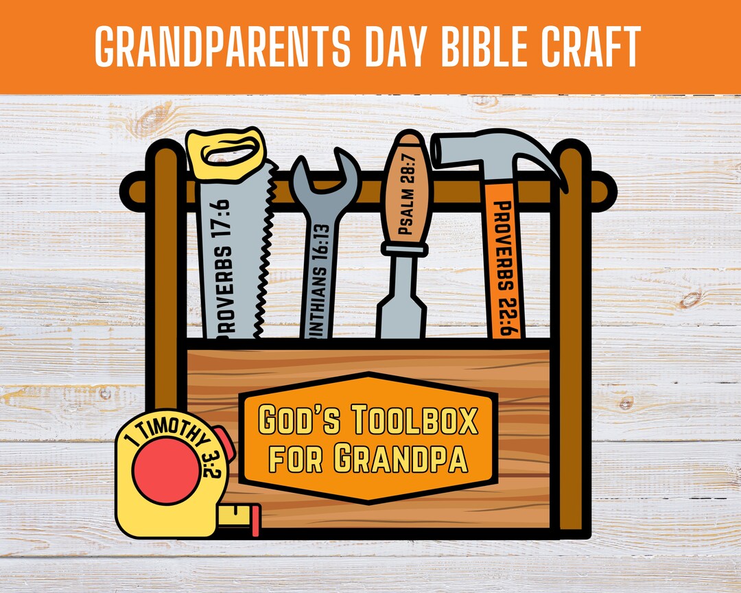 God's Toolbox for Grandpa | Grandparents Day Bible Craft | Christian ...