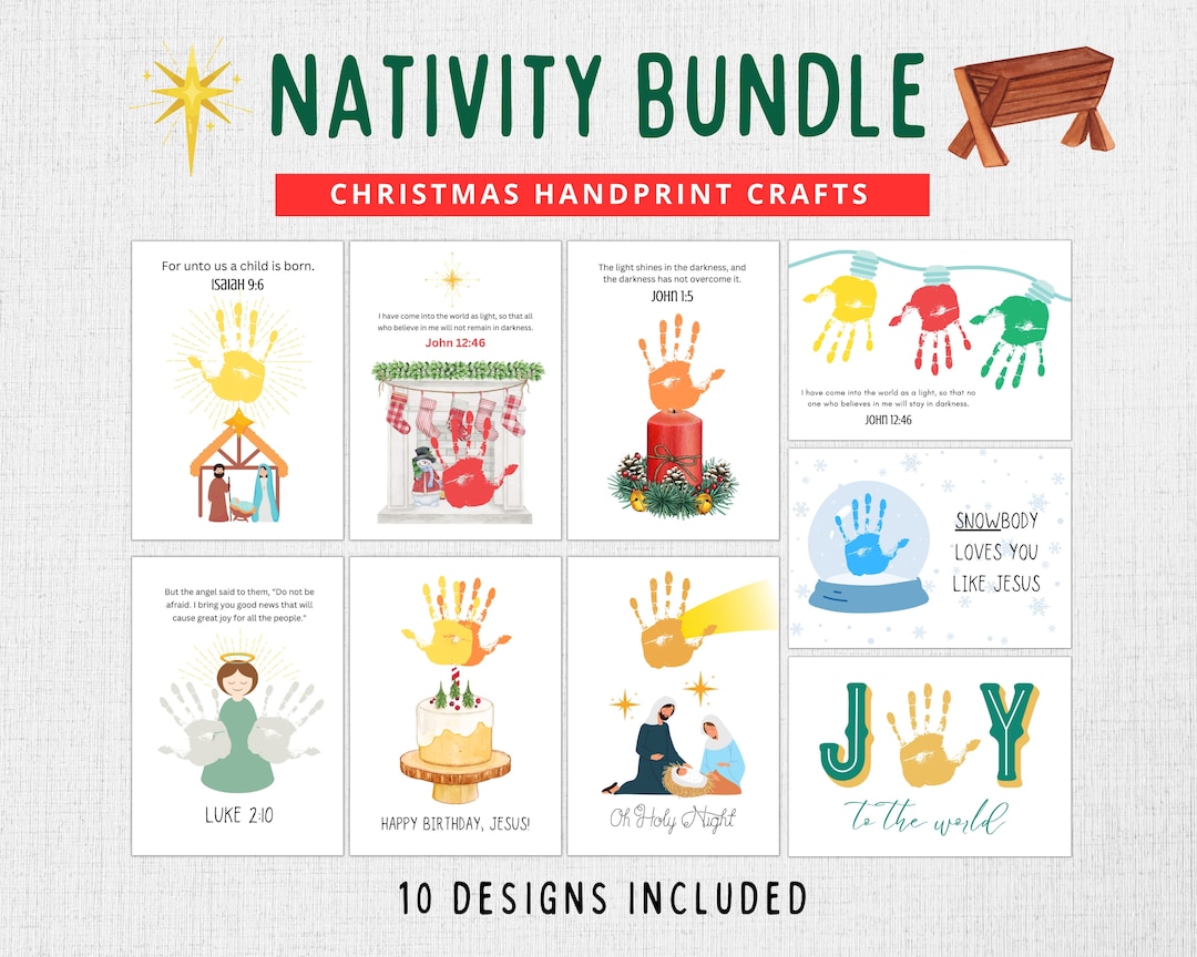 Christmas Handprint Craft | Nativity Craft | Christian Christmas Crafts ...