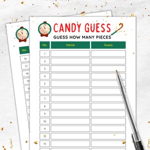 Guess How Many Candies | Guess How Many New Years | New Years Candy ...