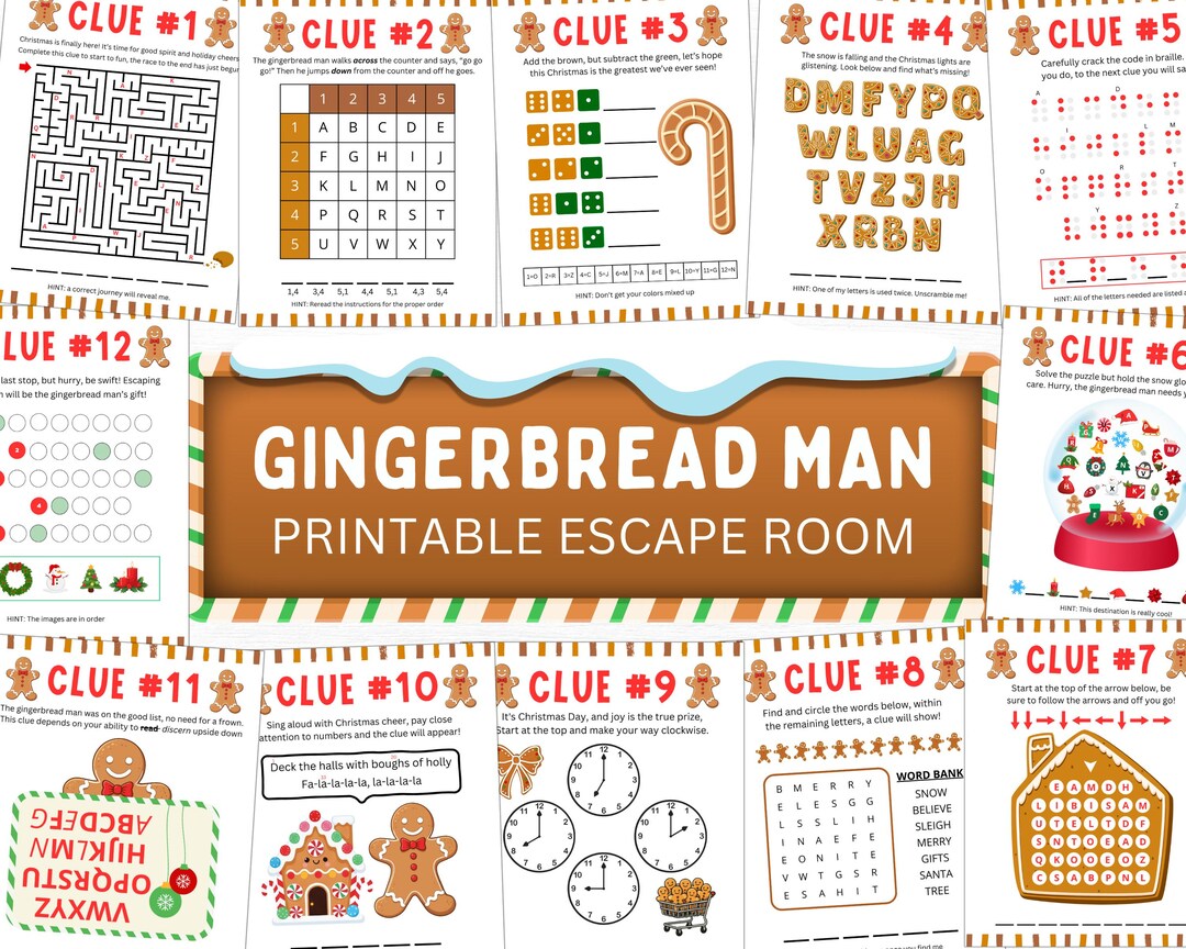 Christmas Escape Room Game: A Fun Christmas Party Game (printable) - Etsy