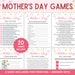Mothers Day Games Mothers Day Brunch Games Mother's Day Activities ...