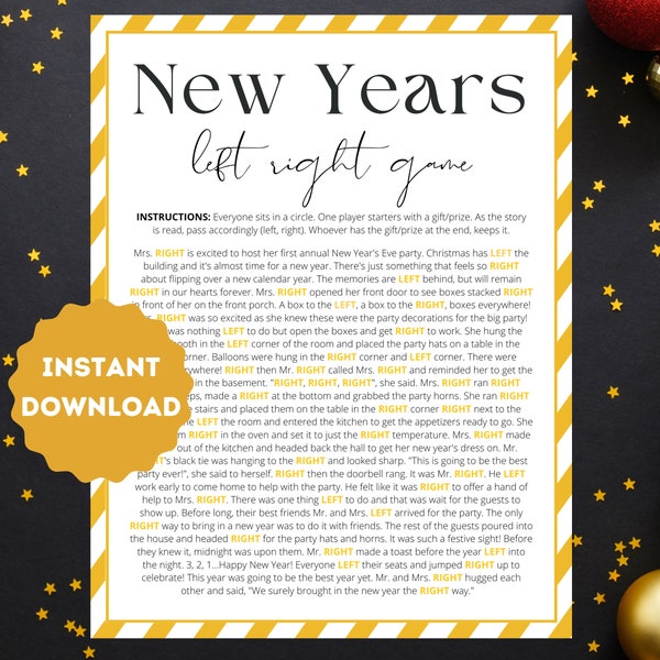 New Years Eve Games - Etsy