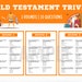 Old Testament Trivia Bible Trivia Bible Trivia Game - Etsy