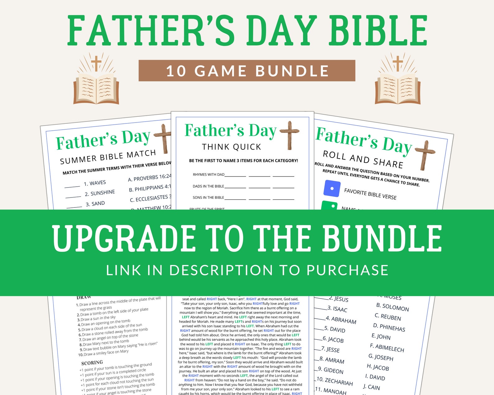 Funny Father's Day Bible Game | Father's Day Bible Game | Father's Day ...