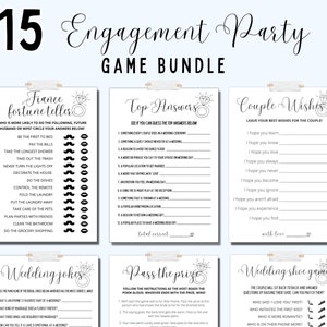 Engagement Party Games Bundle Engagement Party Games - Etsy