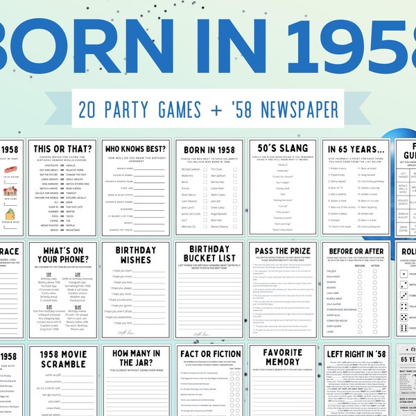 1958 Newspaper - Etsy