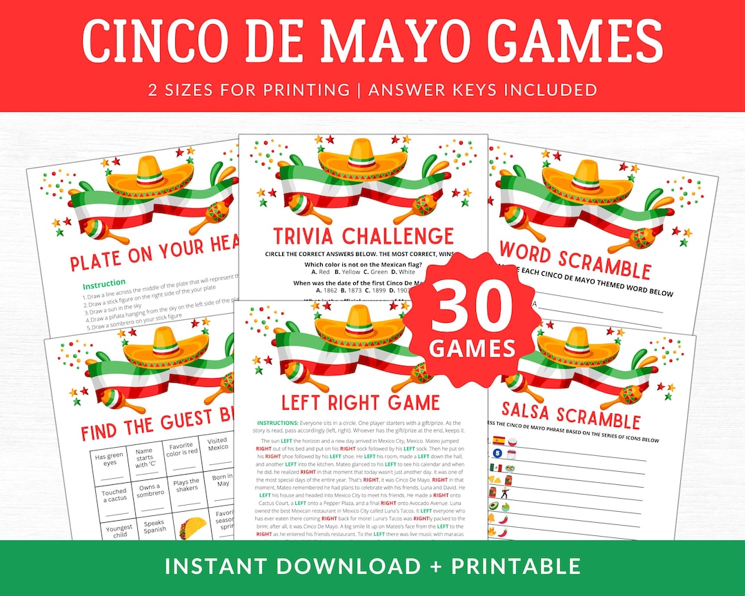 Cinco De Mayo Games | Cinco De Mayo Party Games | Cinco De May Games ...