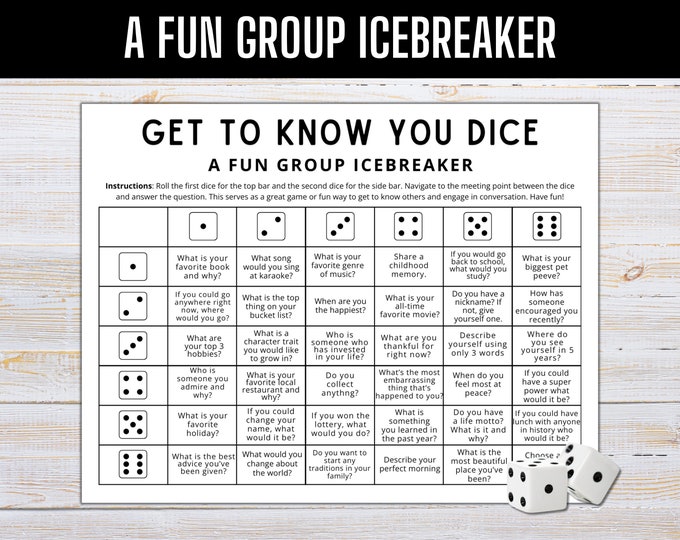 M&M Get to Know You Activity/game - Etsy Canada