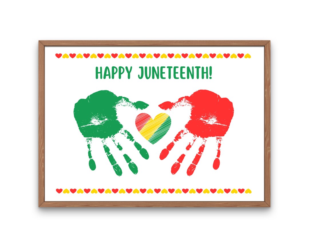 Juneteenth Handprint Craft | Juneteenth Craft | Juneteenth for Kids ...