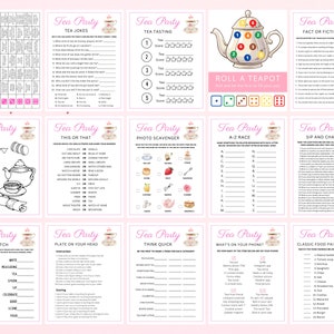 Tea Party Games | Tea Games | Printable Tea Party Games | Tea Party ...