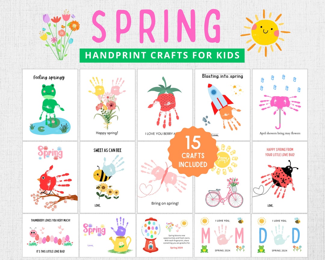 Spring Handprint Craft Spring Craft for Kids Spring Craft Classroom Pre ...