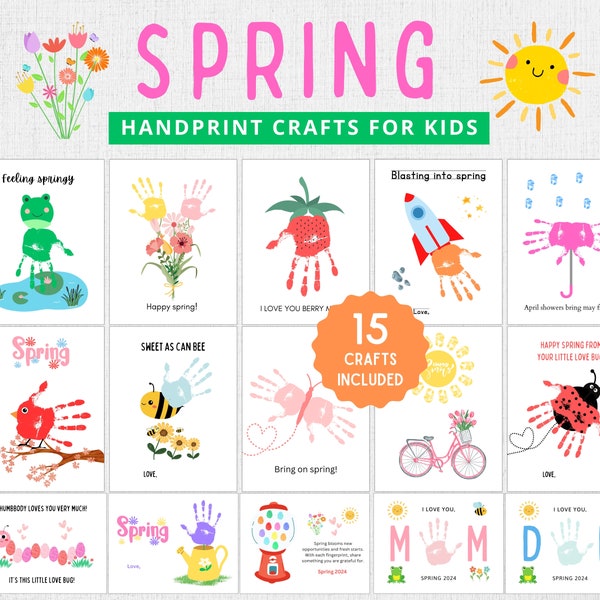 Spring Footprint Art - Etsy