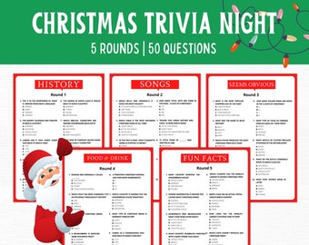 Christmas Trivia | Christmas Party Games | Christmas Facts | Printable ...