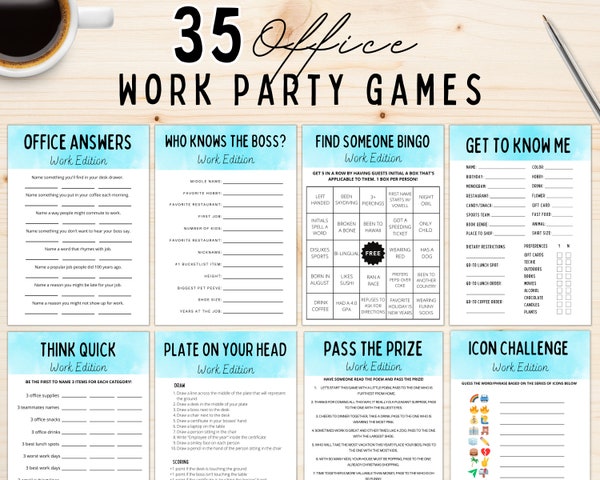 Most Likely to Work Game, Office Games, Games for Work, Work Party ...