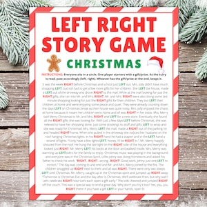 Christmas Left Right Game | Holiday Left Right Game | Christmas Party ...