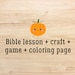 Pumpkin Parable Bible Lesson Bundle: Fall Sunday School Activities ...