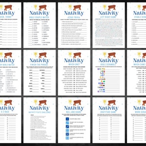 Nativity Bible Games | 50 Game Bundle (digital Download) - Etsy