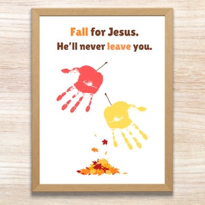 Fall Bible Handprint Craft | Fall Bible Crafts | Bible Crafts | Fall ...