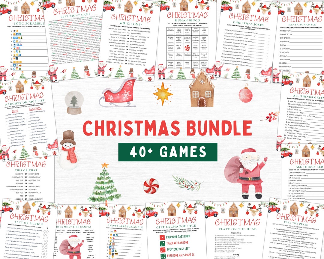 Christmas Games | Christmas Party Games | Christmas Game Bundle ...
