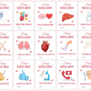 Nurse Appreciation Cards | Nurses Week Gifts | Nurses Week Tags | Nurse ...