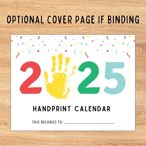 2025 Yearly Handprint Book | Handprint Memory Book | Handprint Art ...