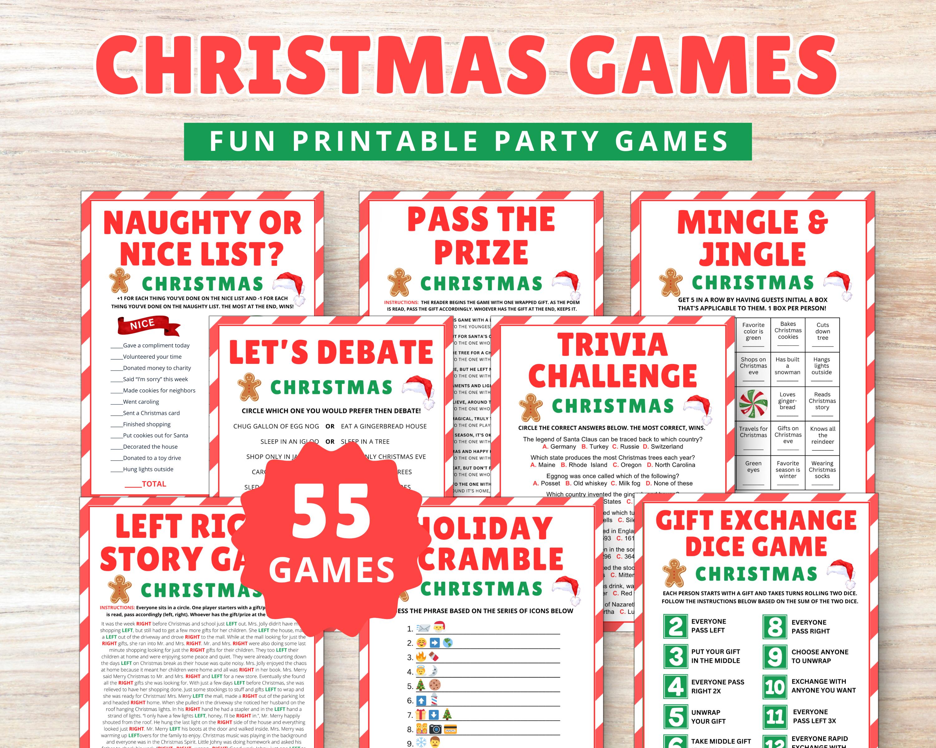 Christmas Left Right Game | Holiday Left Right Game | Christmas Party ...
