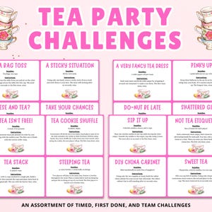Tea Party Games | Tea Games | Printable Tea Party Games | Tea Party ...