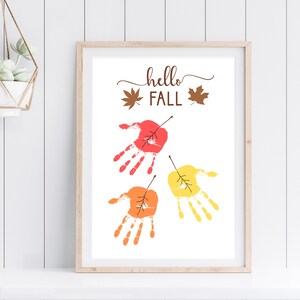 Fall Handprint Craft Fall Handprint Art Fall Craft for Kids Autumn ...