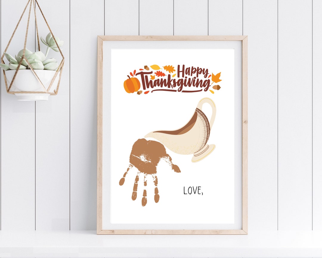 Thanksgiving Handprint Craft | Thanksgiving Preschool Craft ...