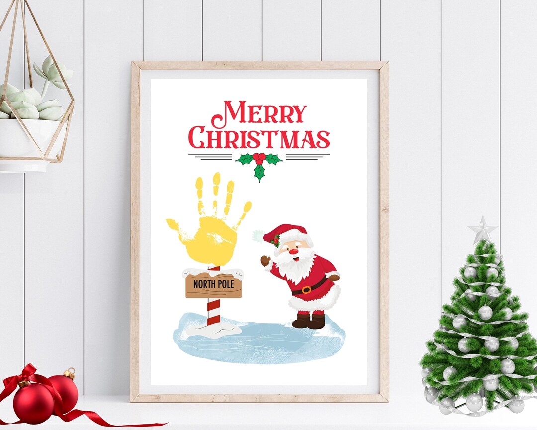 Christmas Handprint Craft | Christmas Preschool Craft | Christmas Craft ...
