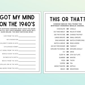 75th Birthday Party Games | Born in 1949 | 70th Birthday Games | 1949 ...