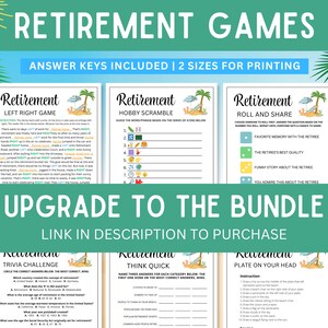 Retirement Trivia | Retirement Game | Retirement Party Game ...