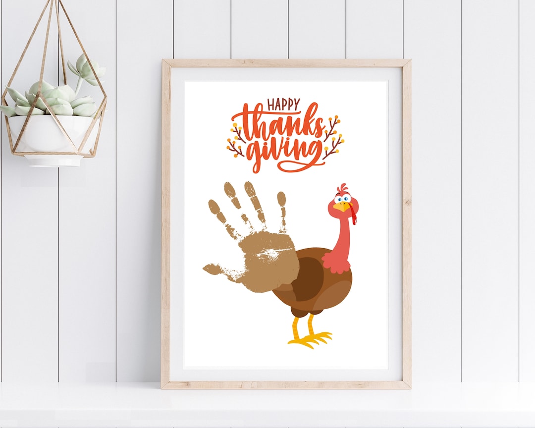 Thanksgiving Handprint Craft Thanksgiving Preschool Craft Thanksgiving ...