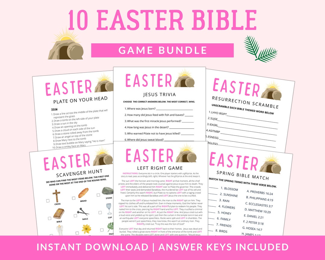 Easter Bible Games | Christian Easter Games | Easter Games | Easter ...