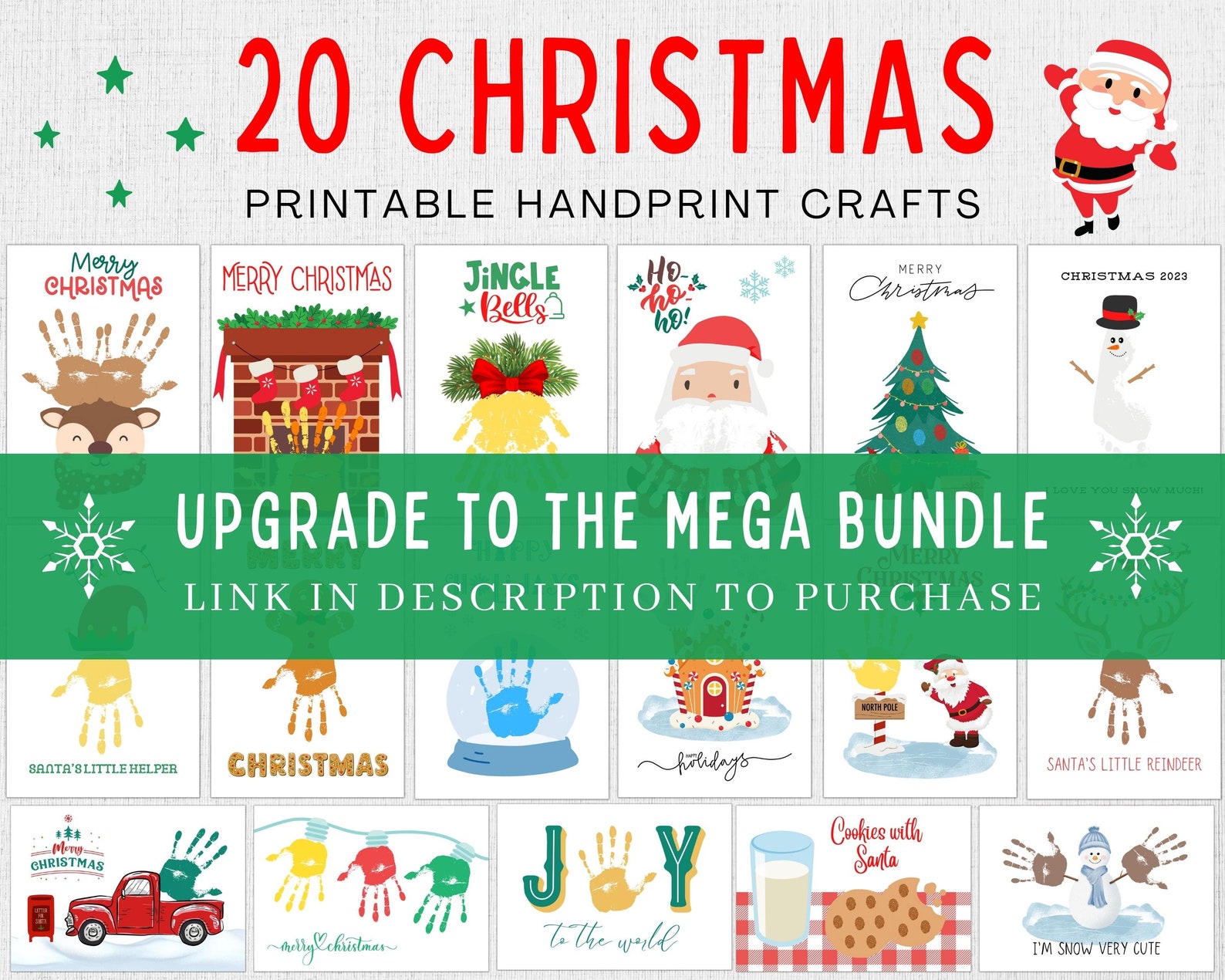 Christmas Handprint Craft | Christmas Preschool Craft | Christmas Craft ...