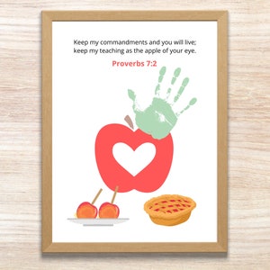 Fall Bible Handprint Craft | Fall Bible Crafts | Bible Crafts | Fall ...