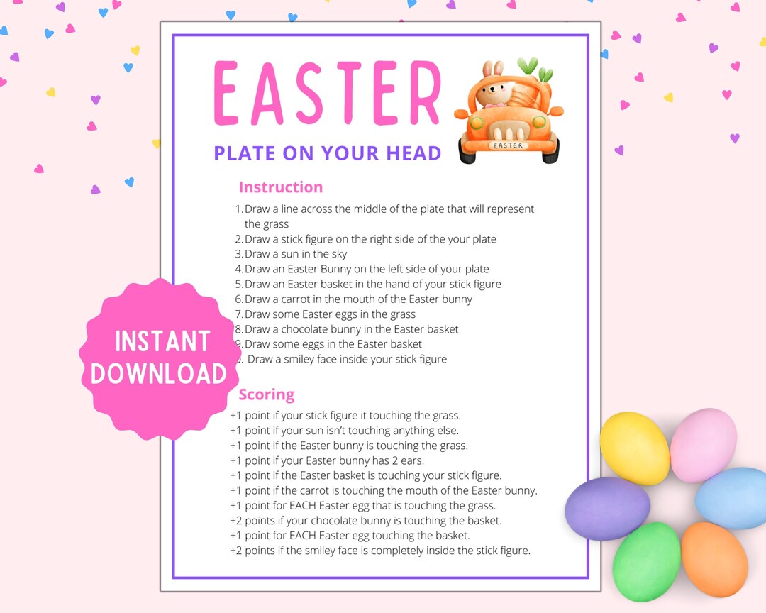 Easter Plate on Your Head | Hilarious Easter Games | Funny Easter Games ...