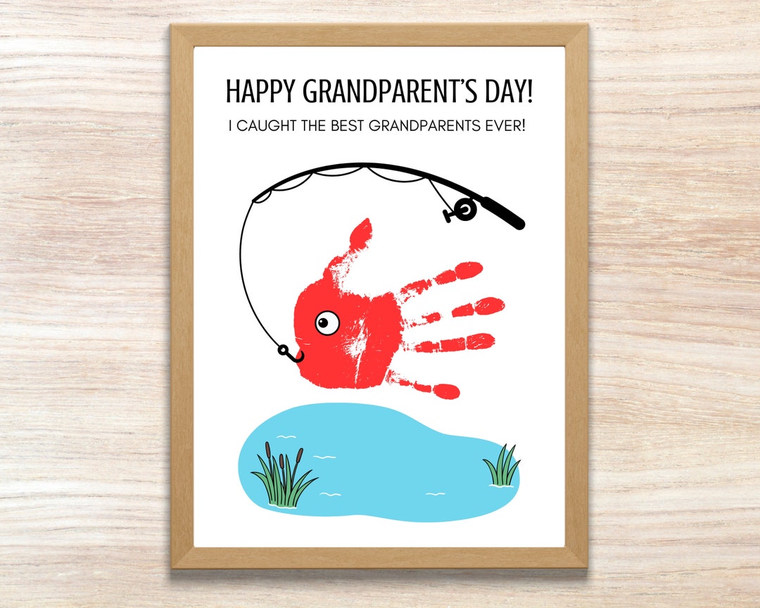 Grandparents Day Handprint Craft | Grandparents Day Craft ...