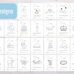 ABC Bible Coloring Book | Bible Coloring Pages | Bible Baby Shower ...