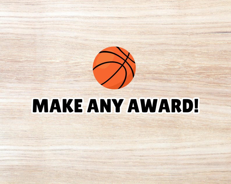 Editable Basketball Award Certificates: 100 Team Basketball Awards ...