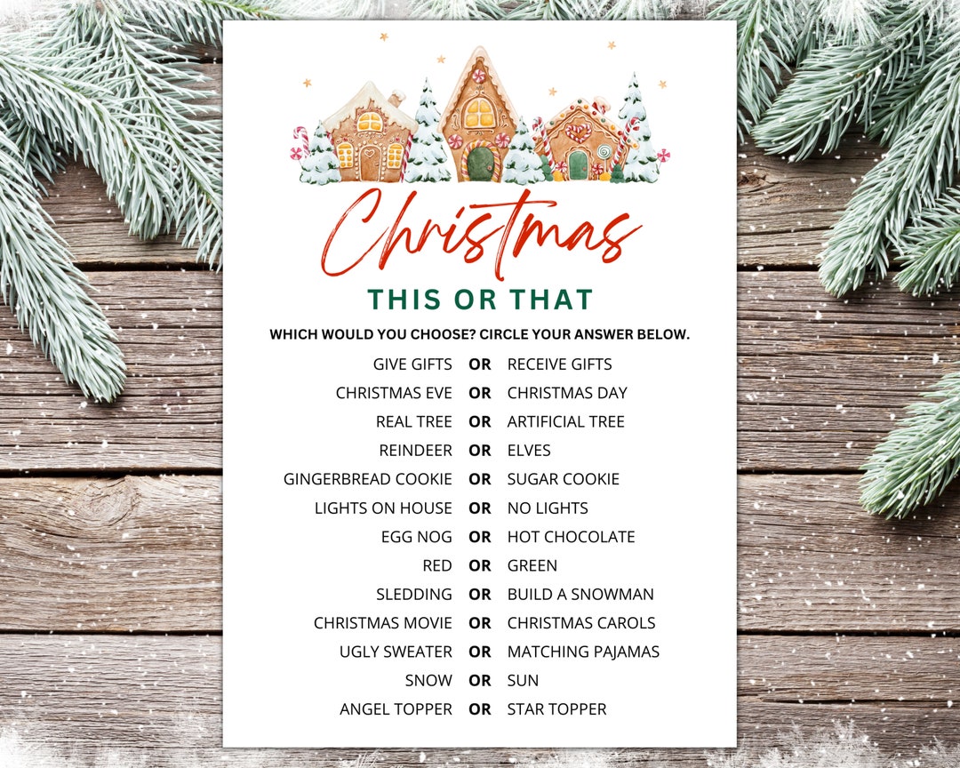 This or That Christmas | Christmas Games | Funny Christmas Games ...
