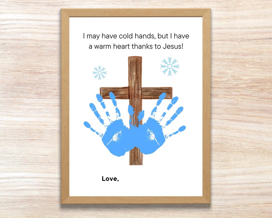 Winter Bible Handprint Craft | Winter Bible Craft | Bible Craft ...